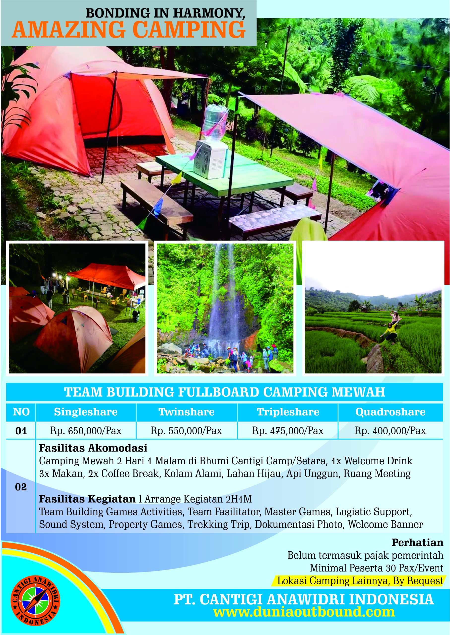 Paket Outing Kantor di Bhumi Cantigi